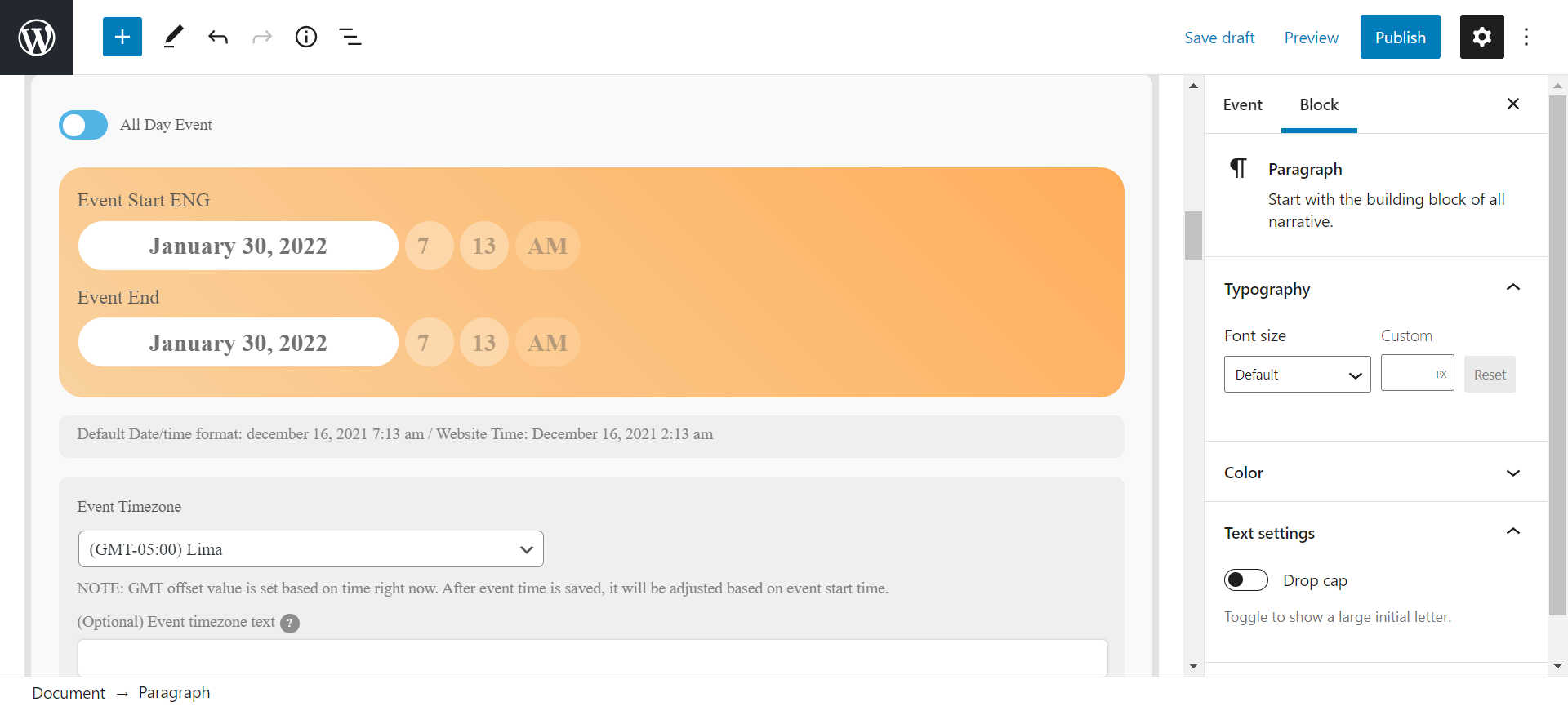 Getting Started with EventON: Adding Events - Documentation