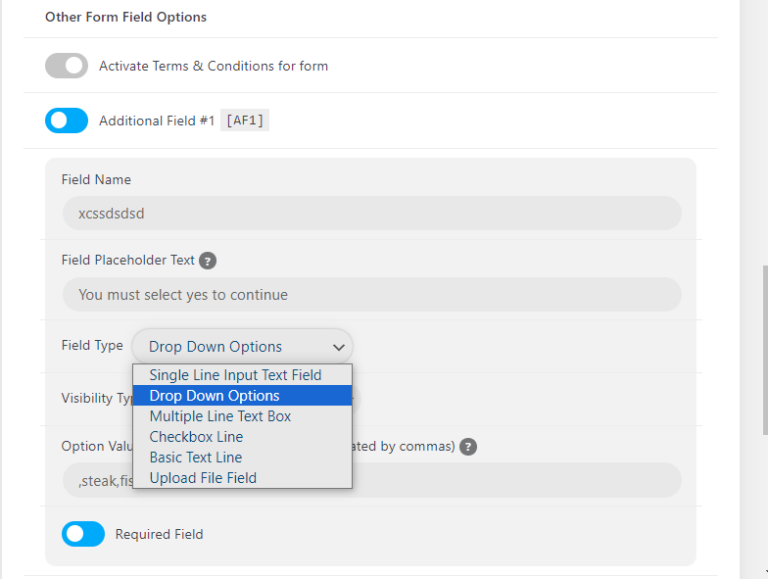 How to set up additional fields for RSVP - Documentation