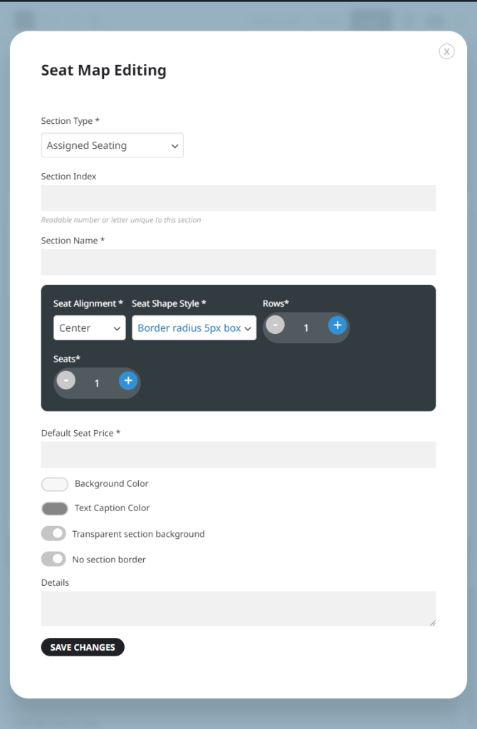 How to Set Up Seat Layout Map from the Admin Dashboard - Documentation