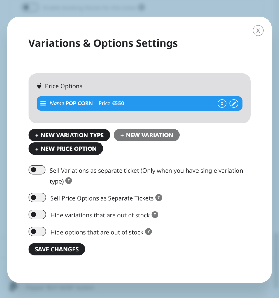 How to Set up and Use the Variations & Options Addon - Documentation