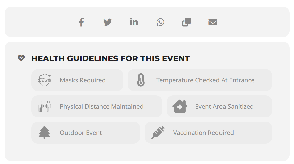 How to Set Up Health Guidelines for EventON and Extend It - Documentation