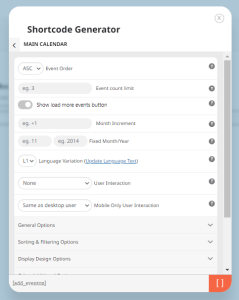 What is shortcode Generator - Documentation