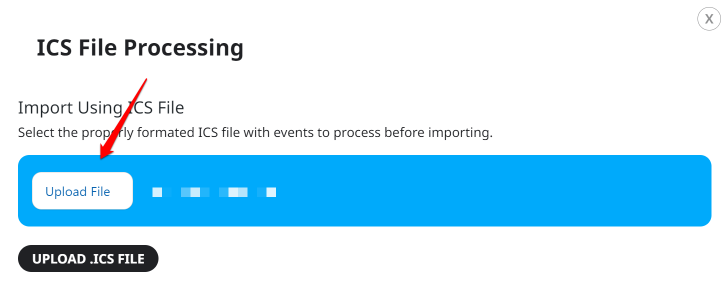 How To Use the ICS Import Tool - Documentation