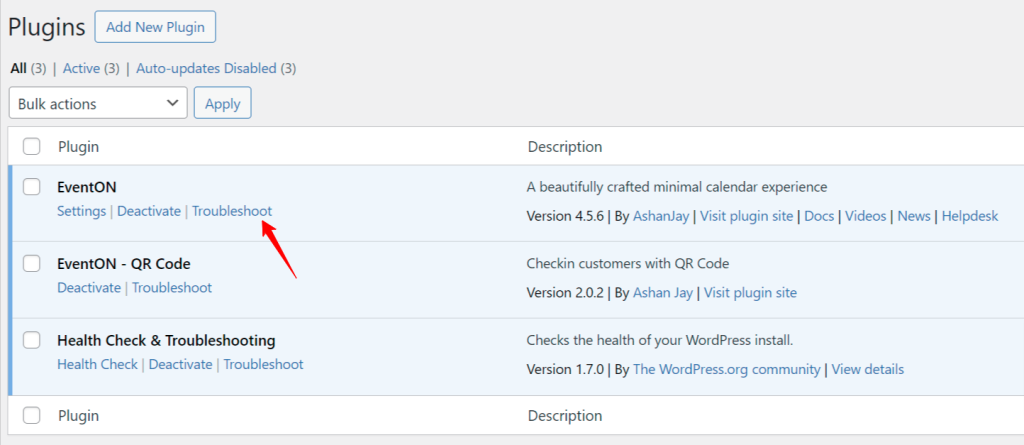 Troubleshooting Using the Health Check Plugin - Documentation